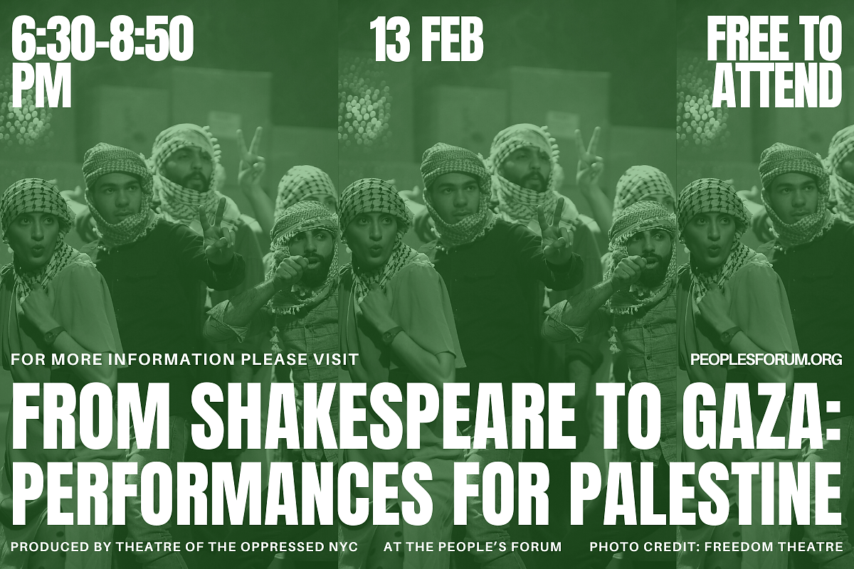 From Shakespeare to Gaza: Performances for Palestine - Asian American ...