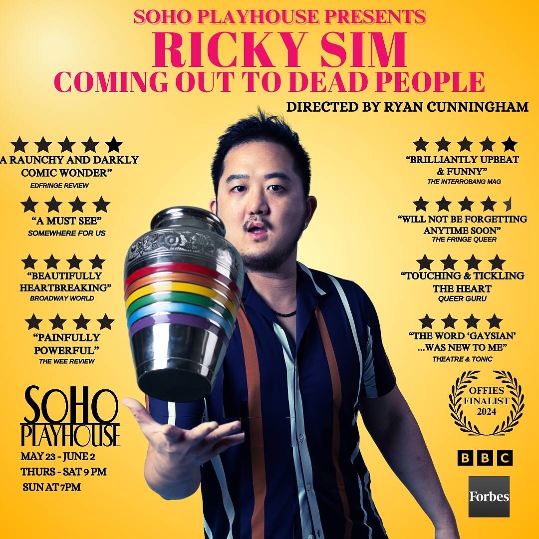 Ricky Sim: Coming Out to Dead People (Off-Broadway Debut) - Asian American Arts Alliance