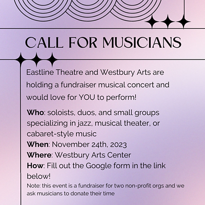 Call For Musicians - Eastline Theatre - Asian American Arts Alliance